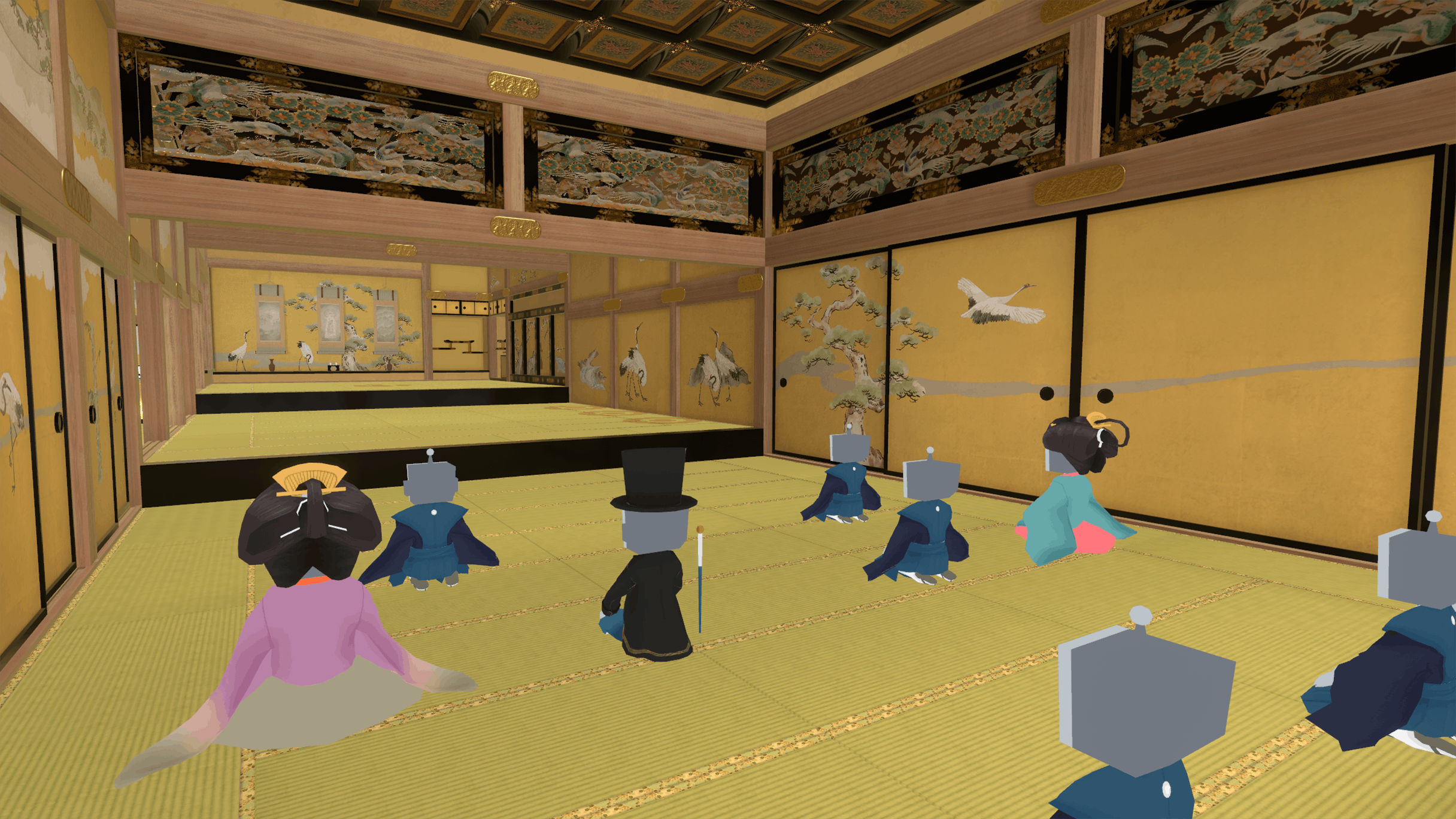 Edo Area O-hiroma Zone 【Virtual Edo-Tokyo】 | メタバースプラットフォーム cluster（クラスター）