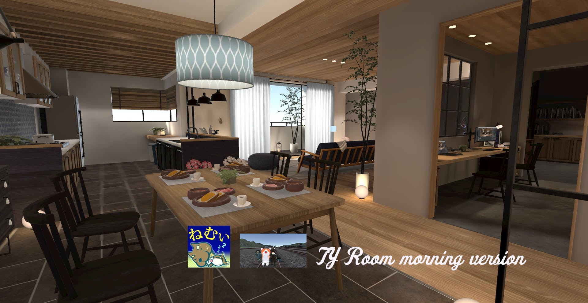 TY Room morning version | メタバースプラットフォーム cluster（クラスター）